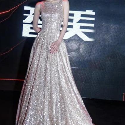 Shiny Sequins Long Ball Gown Dress Formal Dress on Luulla
