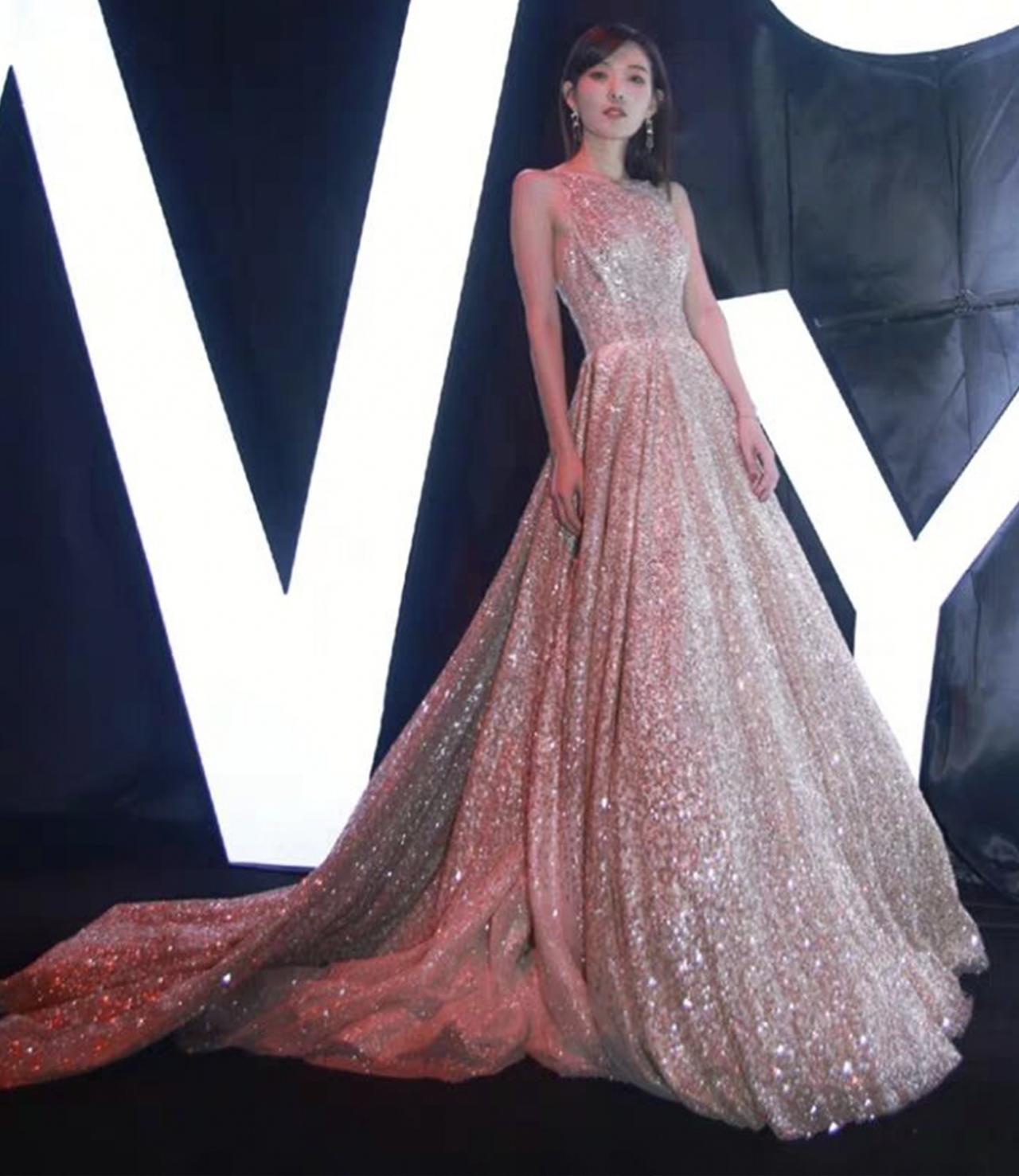 Shiny Sequins Long Ball Gown Dress Formal Dress on Luulla