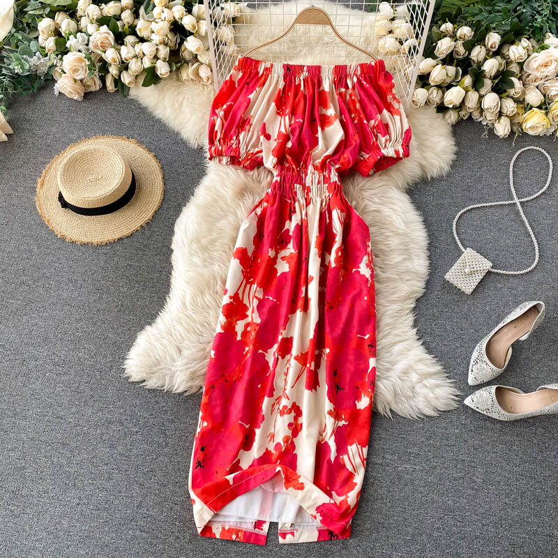 Beautiful Off The Shoulder Red Summer Dresses on Luulla