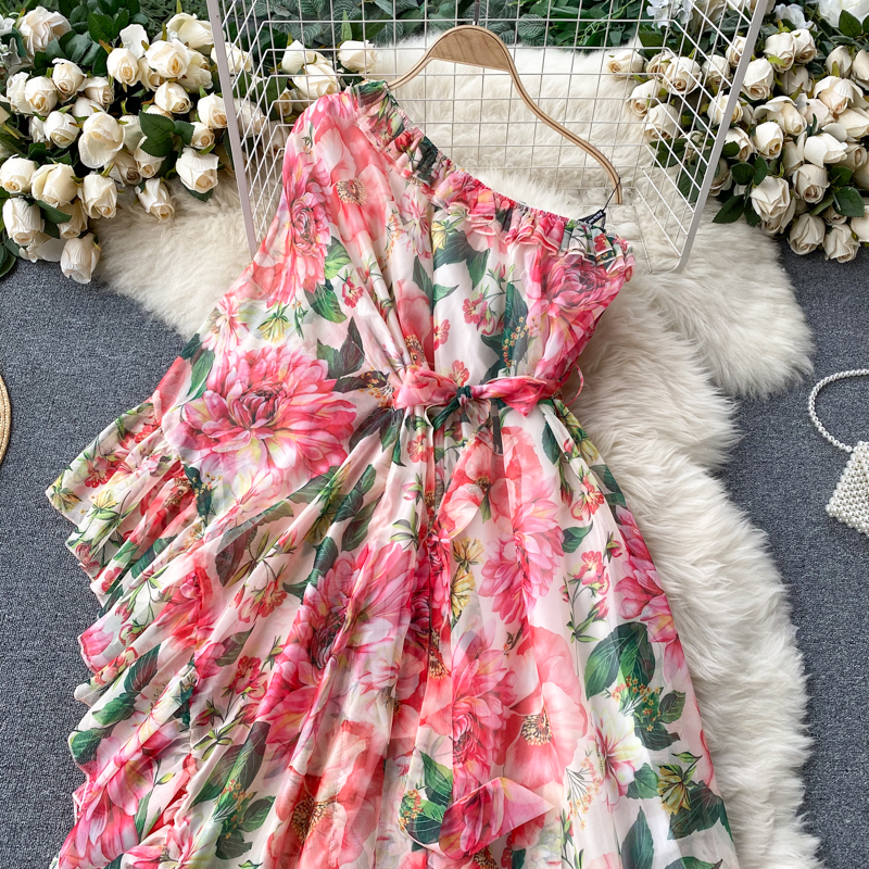 Chic One Shoulder Summer Fashion Dress on Luulla