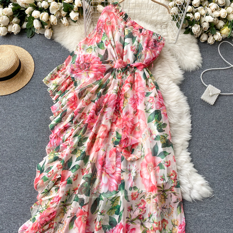 Chic One Shoulder Summer Fashion Dress on Luulla