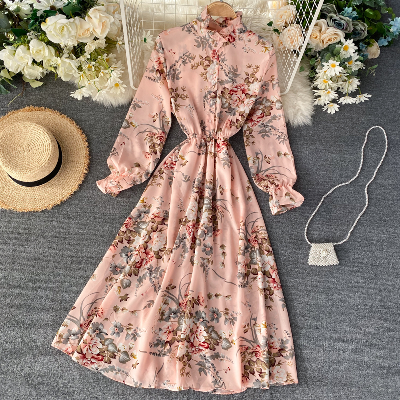 A Line Long Sleeves Summer Long Dress on Luulla