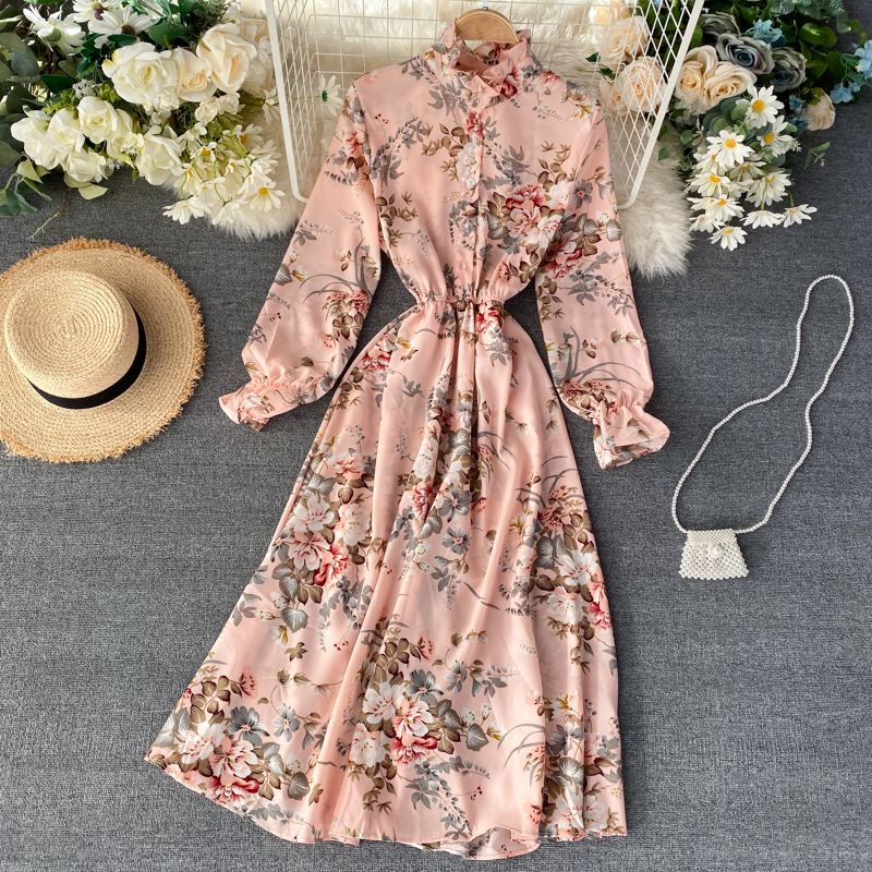 A Line Long Sleeves Summer Long Dress on Luulla