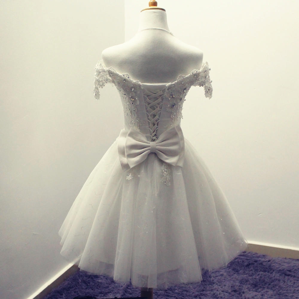 White Homecoming Dress,lace Homecoming Gown,tulle Homecoming Gowns,ball ...