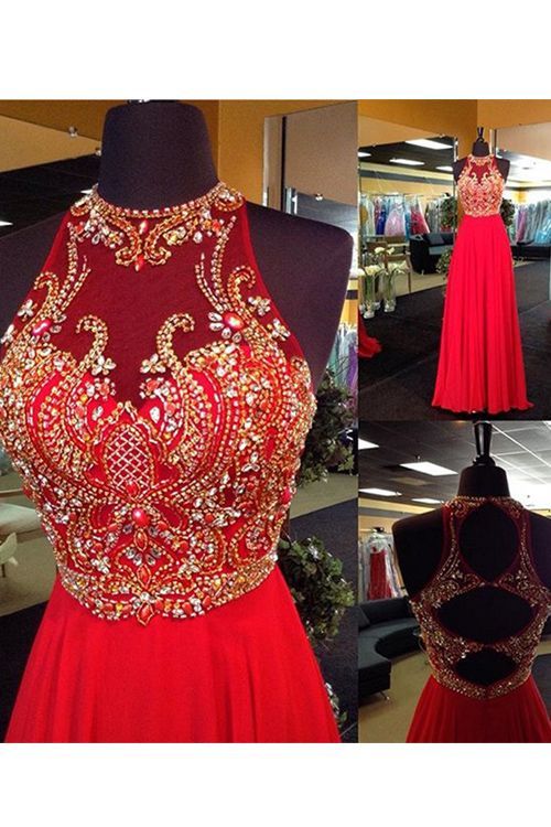 Red Prom Dresses,open Back Prom Gowns,backless Prom Dresses,sparkle ...