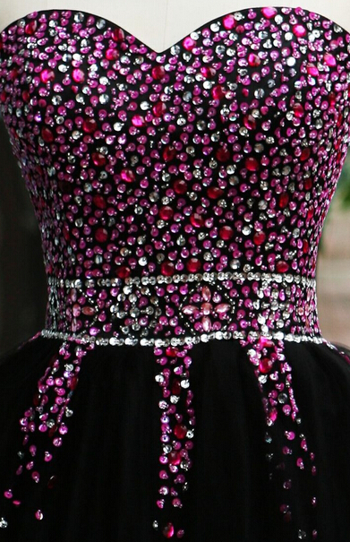 Black Homecoming Dress,Short Prom Gown,Tulle Homecoming Gowns,Elegant A ...